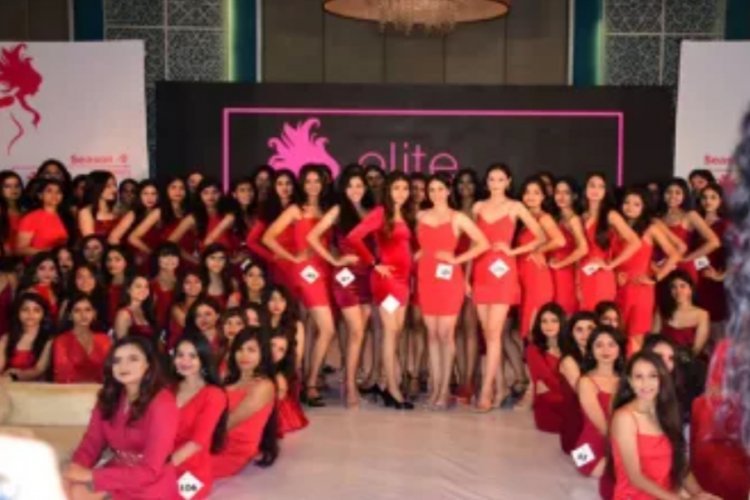 Models show confidence on stage in the first round of Elite Miss ...