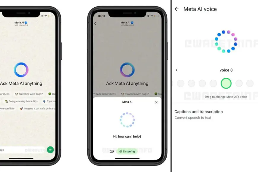 WhatsApp is working on Meta AI voice mode, you will get 10 different ...