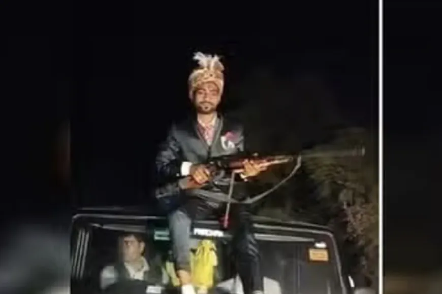 Groom fired on the roof of Thar car, Bharatpur police started ...